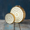 Large Golden Log Slice | Pom Pom Party Shop